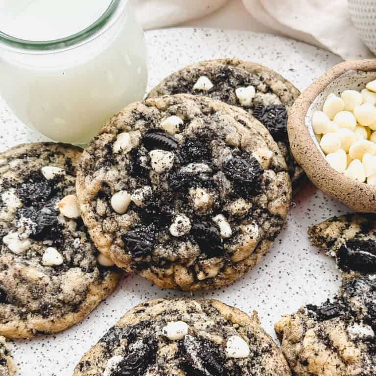 Soft Oreo Sugar Cookies with White Chocolate Chips